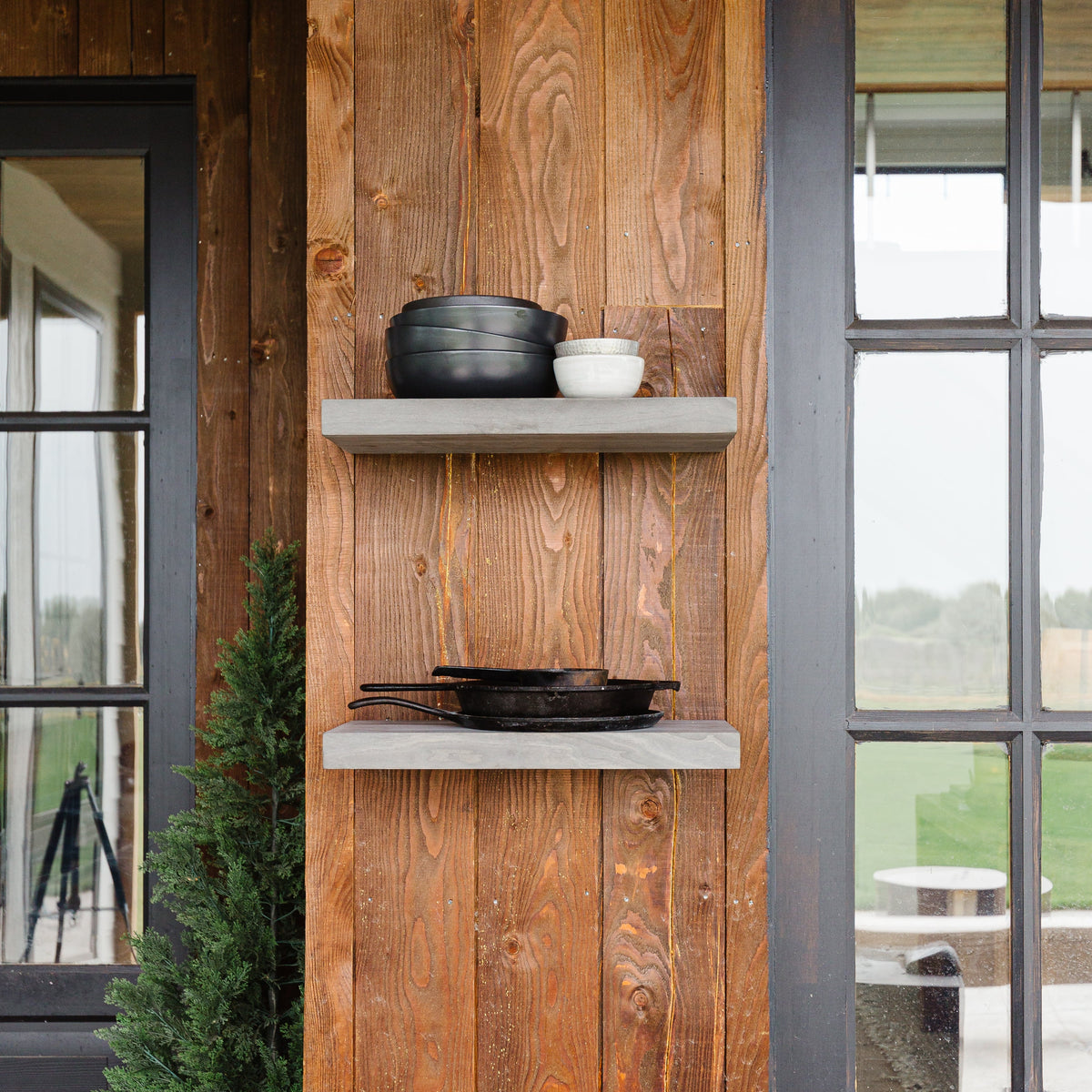 Elevate Your Outdoor Space with Accoya Floating Shelves – Ultra Shelf