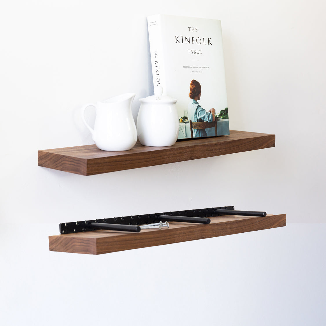 Walnut Floating Shelves | Custom Cut-to-Order – Ultra Shelf
