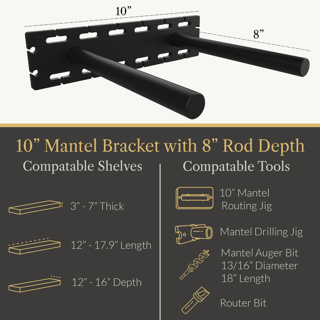 Studlock Mantel Floating Shelf Bracket | Ultrashelf – Ultra Shelf