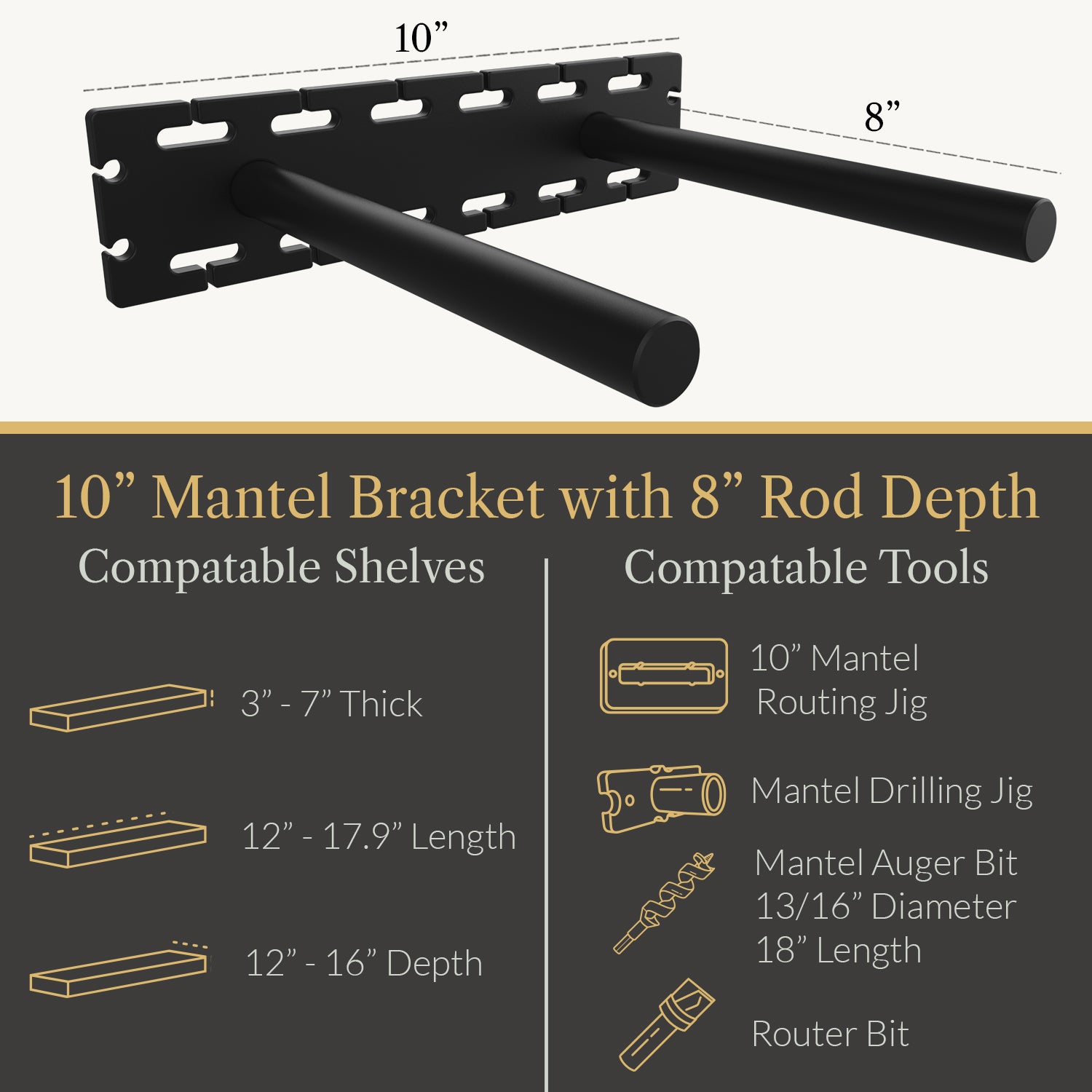 Studlock Mantel Floating Shelf Bracket | Ultrashelf – Ultra Shelf