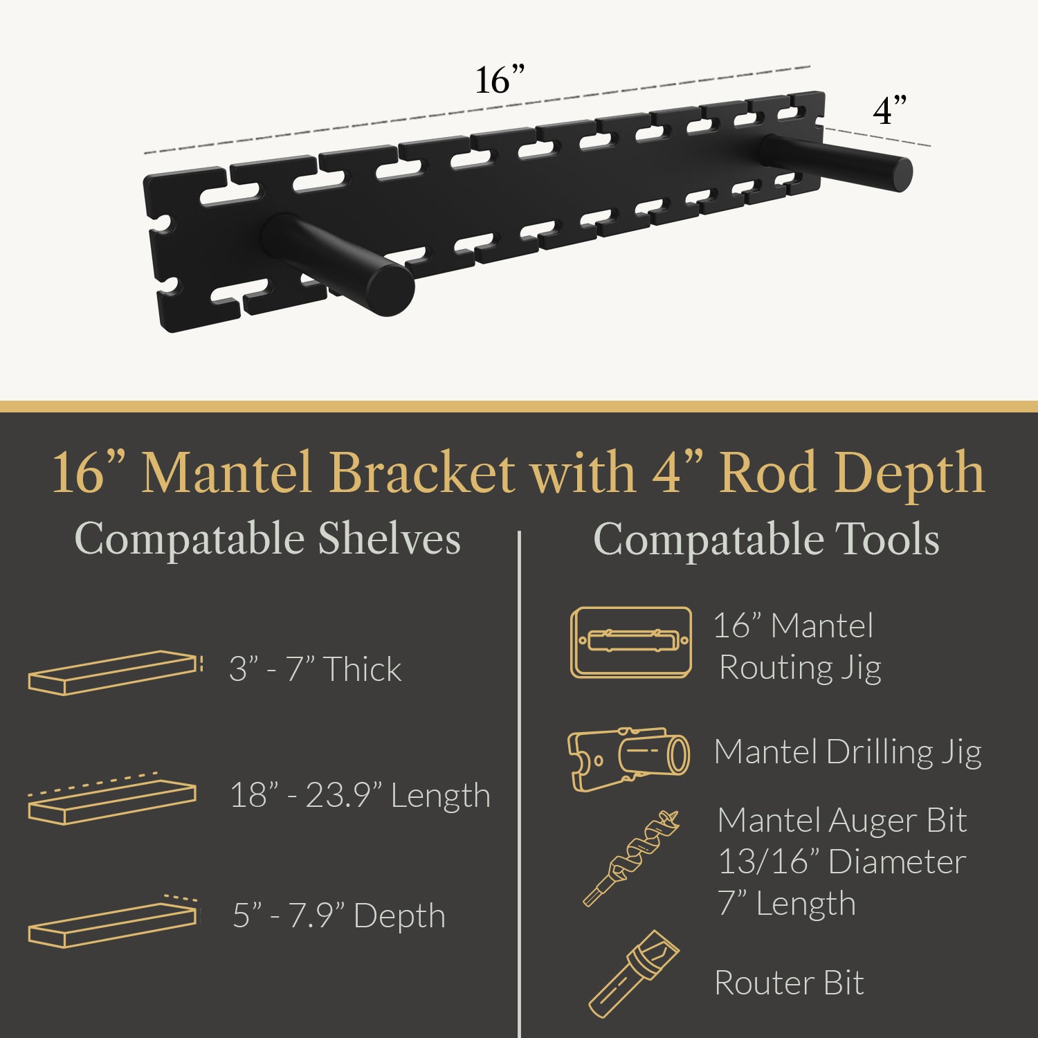 Studlock Mantel Floating Shelf Bracket | Ultrashelf – Ultra Shelf