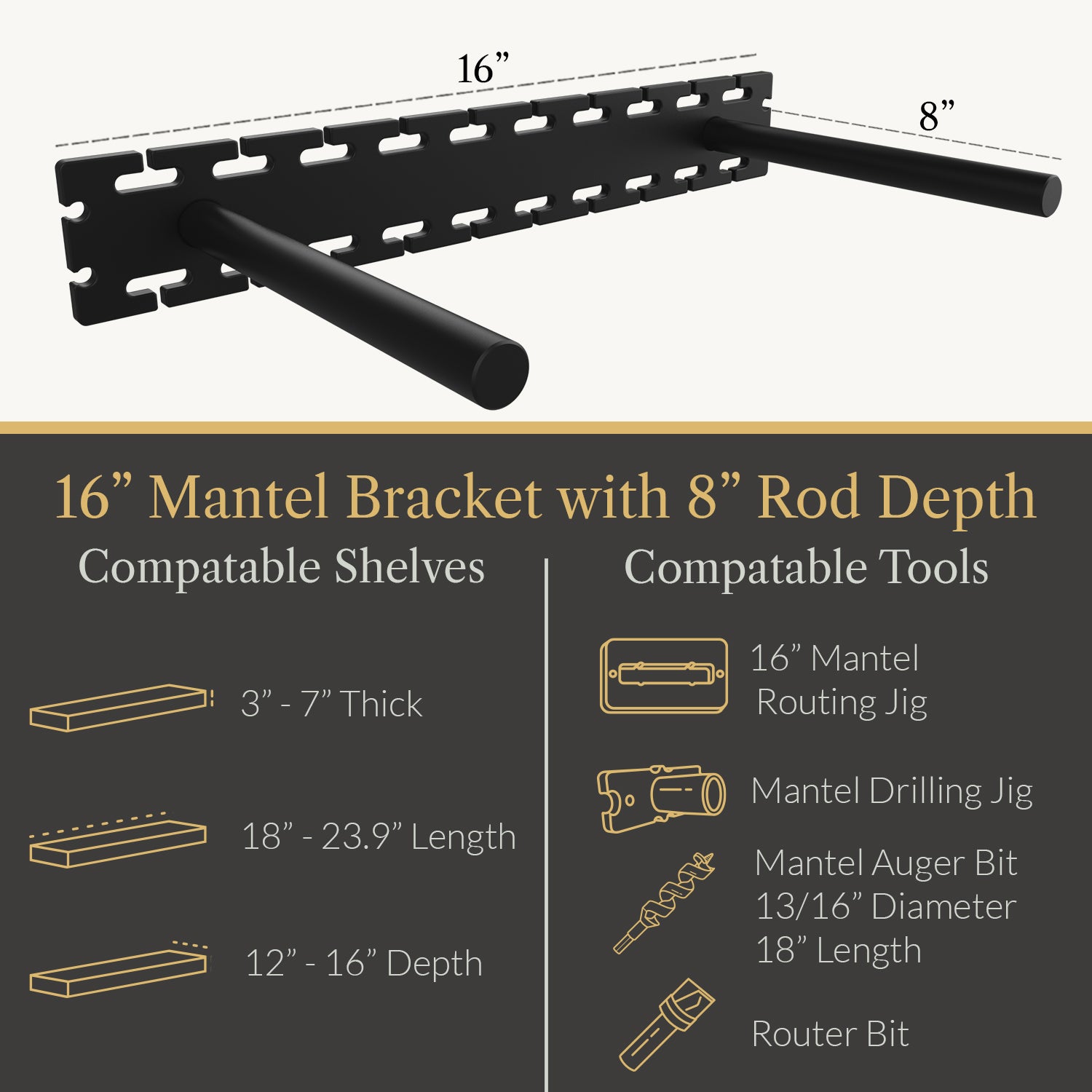 Studlock Mantel Floating Shelf Bracket | Ultrashelf – Ultra Shelf