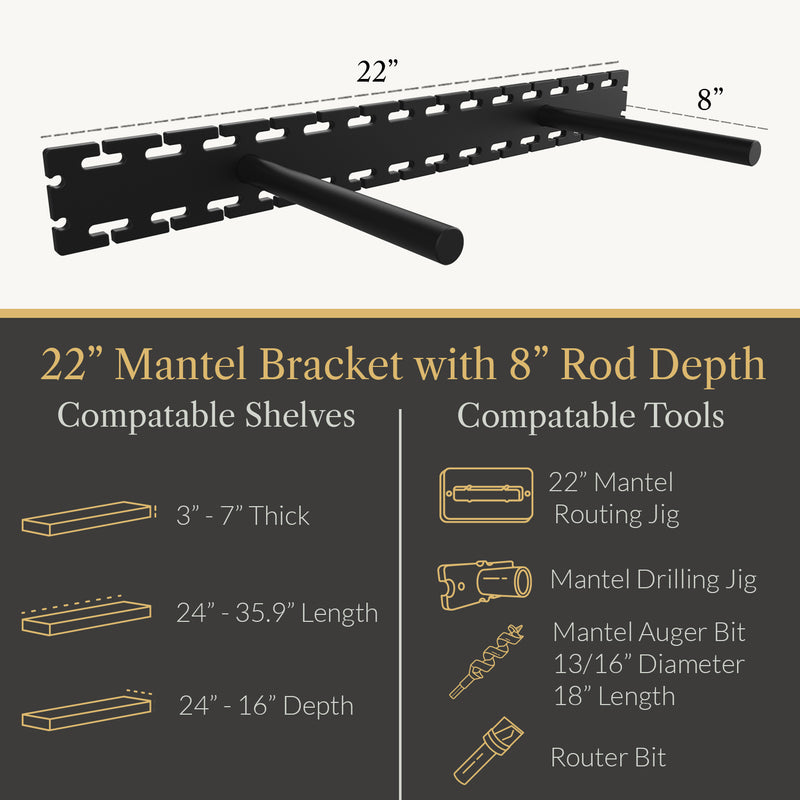 Studlock Mantel Floating Shelf Bracket | Ultrashelf – Ultra Shelf