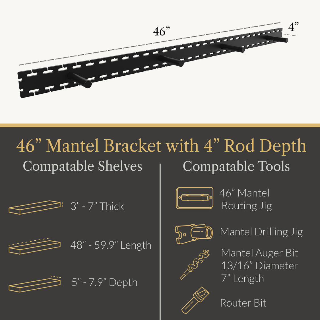 Studlock Mantel Floating Shelf Bracket | Ultrashelf – Ultra Shelf