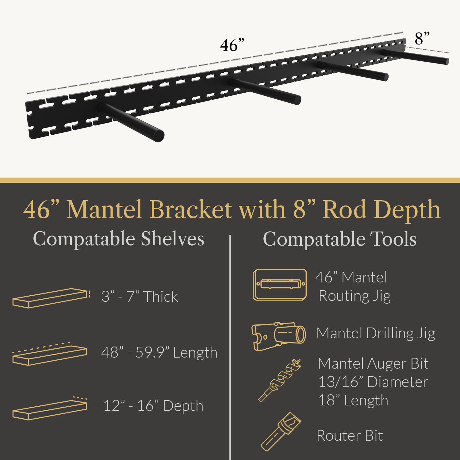 Studlock Mantel Floating Shelf Bracket | Ultrashelf – Ultra Shelf