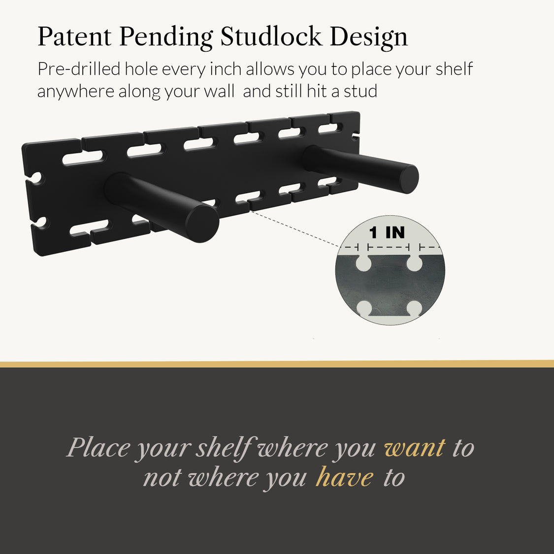 Studlock Mantel Floating Shelf Bracket | Ultrashelf – Ultra Shelf